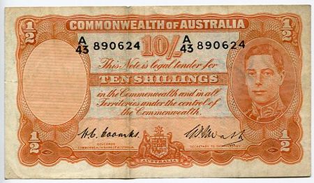 Australian Banknotes :: Australian Pre Decimal Banknotes :: Ten ...
