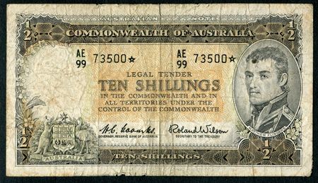 Australian Banknotes :: Australian Star Banknotes :: Ten Shilling 1961 ...