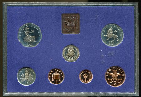 Coin Clearance Sale :: 1982 Great Britain Seven Coin Proof Set