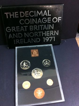 World Coins :: 1971 Great Britain Six Coin Proof Set