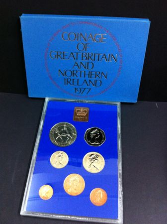 World Coins :: 1977 Great Britain Seven Coin Proof Set