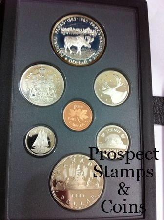 World Coins :: 1985 Canada Seven Coin Proof Set