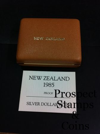 World Coins :: 1985 New Zealand Silver Proof Dollar Coin
