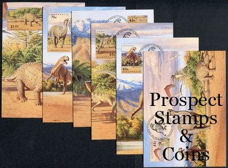 Stamps - Australian :: Australia Post Maxi Cards :: 1993 Dinosaur Era ...