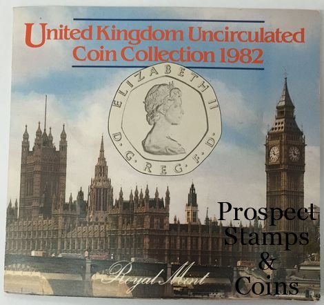 World Coins :: 1982 Great Britain Seven Coin Mint Set