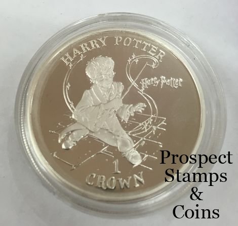 World Coins :: 2001 Harry Potter Sterling Silver Proof Crown Coin