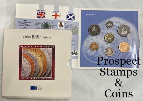 World Coins :: 1991 Great Britain Seven Coin Mint Set