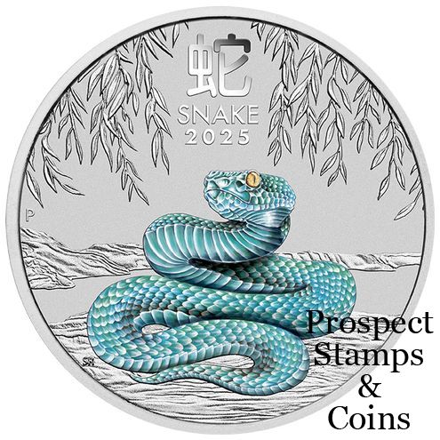 Coin Show Releases :: 2025 Year of the Snake 1/4oz Silver Coloured Coin ...